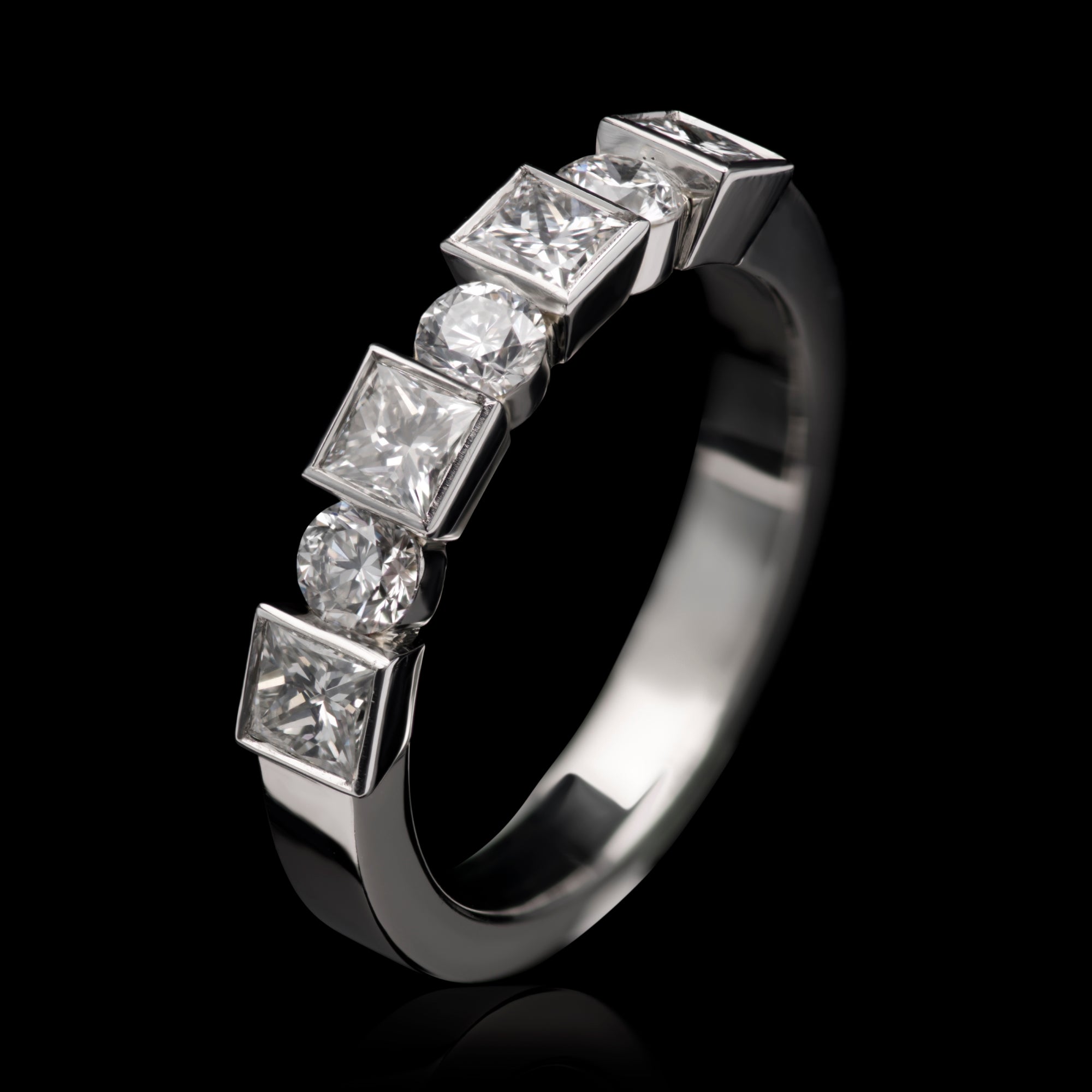 A Diamond Seven Stone Half Hoop Ring – Cousins Fine Jewellery